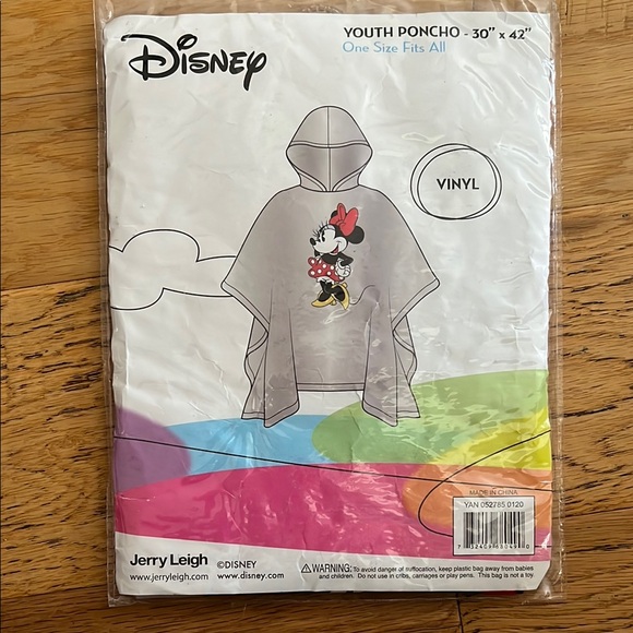 Disney | Jackets & Coats | New Youth Ponchon Disney Minnie Mouse Vinyl ...